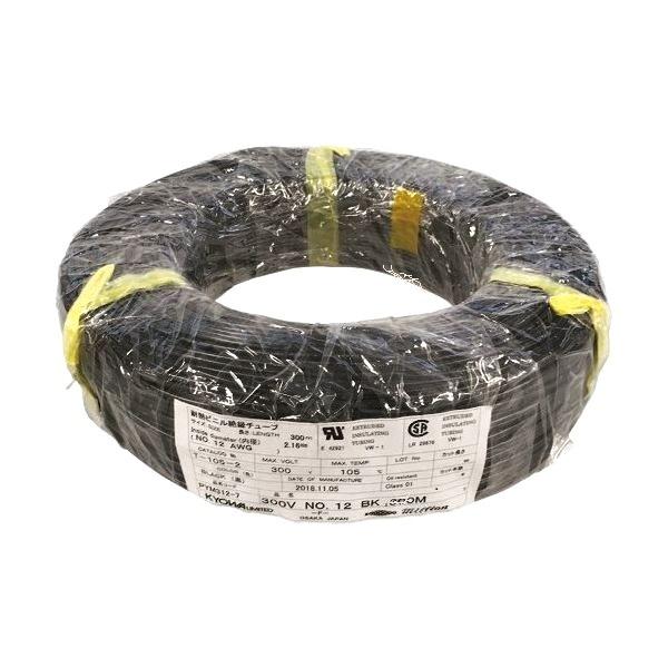 UL耐熱チューブ　ミリオン　 T-105-2　UL　300V　No.2　黒　　200ｍ巻　　ミリオン耐熱ビニル絶縁チューブは、UL・CSAの認定を受け電気機器をはじめ広い分野で使用されています。電気装置の内部配線の電気的、機械的保護にお使い...