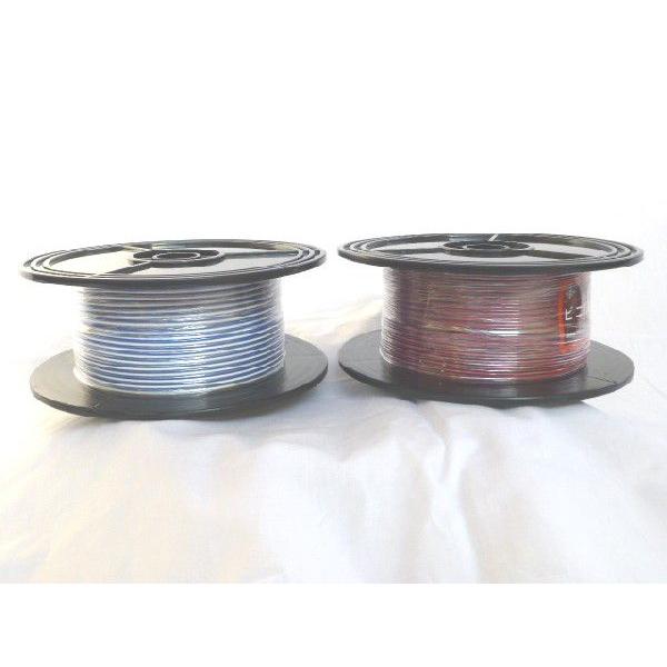 自動車用配線に、極細コード 0.2ｓｑ相当（ＡＷＧ24）のダブルコード　100ｍリール巻は如何ですか。ＵＬ規格 2555 ＡＷＧ24は、本来は電気、電子機器の内部配線用のコードですが、耐熱温度80℃で定格電圧300Ｖ以下ですので、自動車内の...