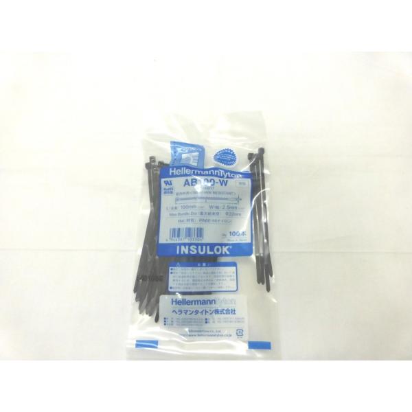 インシュロックタイ　ＡＢ-100-Ｗ（耐候性）は、如何ですか。●特長： インシュロックは、タイトンのブランド名です。一般には、結束バンド、ケーブルタイと呼ばれており。ABシリーズ(耐候性製品)は、型番の数字が長さの目安を表示しております。●...