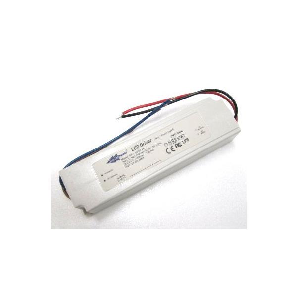 電流固定型のモジュールです。入力：100-240VAC 50/60Hz出力電流：700ｍA（固定）出力電圧：5-48VDC最大電力：31.5WIP67