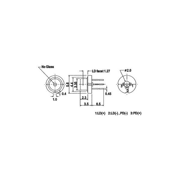 ※申し訳ございません、ただ今在庫切れとなっております。波長（λp）：650nm Min.効率（Po）：10mW Max.電流（Iop）：≦35mAPD電流（Im）：0.1-0.3mA Po=7mW電圧（Vop）：2.2-2.5V Po=7m...
