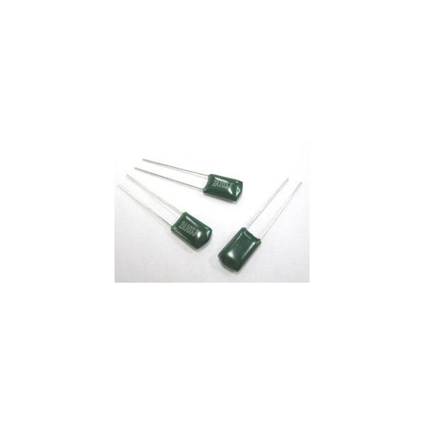 容量：0.01uF電圧：100VDC誤差：+/-5％規格：GB6346(IEC 60384-11)動作温度：-40〜+85℃消失ファクター：1.0% Max@1KHz,20℃絶縁抵抗値：＞30000MΩ（C＜0.1uF)　　　　　　＞150...