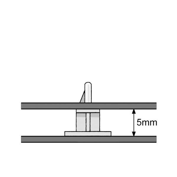 ※申し訳ございません、ただ今在庫切れとなっております。高さ(A): 5mm両面テープベース: 18 x 18mmPCB穴Φ: 4mm