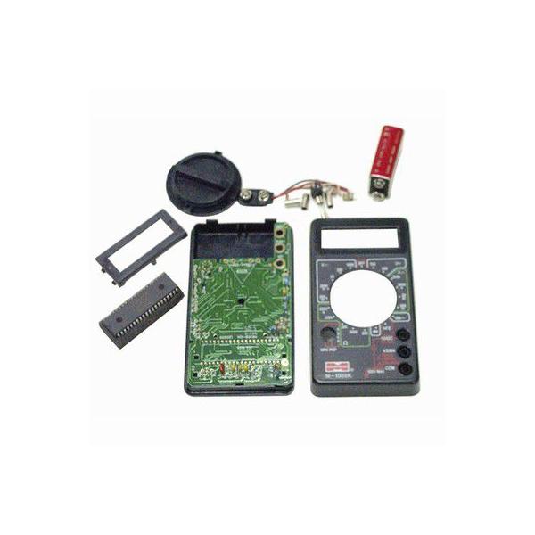 ・自分で組み立てるデジタルマルチメーターキット・半田と9V乾電池付属【測定レンジ】DCV（直流電圧）：200mV〜1000VACV（交流電圧）：200V〜750V DCA（直流電流）：200uA〜10A 抵抗：200Ω〜2000Kダイオード...