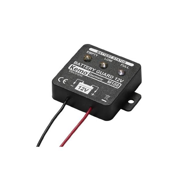 ・12V鉛蓄電池を充電器の間にセットすれば、充電器やバッテリーの不具合の発見に便利です。動作電圧：10.4〜15.5 VDC 消費電流：＜4.9 mA 表示は3 LED: Full満(緑),Low低(黄), Empty (赤)計測レンジ：　...