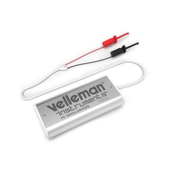 オシロスコープ：　・バンド幅: DC〜200 kHz+/-3 dB　・入力インピーダンス: 100 kΩ/ 20 pF　・max入力電圧: 30 V (AC + DC)　・タイムベース: 10 μs〜500 ms 各区分　・入力範囲: 10...