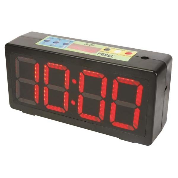 ・電源はアダプターもしくは鉛蓄電池（別売）・コントロールパネル組込・大型LED表示10cm数字・カウントUP/DOWNの設定最大数値は、99：59（99分59秒）・インターバルタイマーは、設定数値からカウントダウンして、00：00になるとビ...