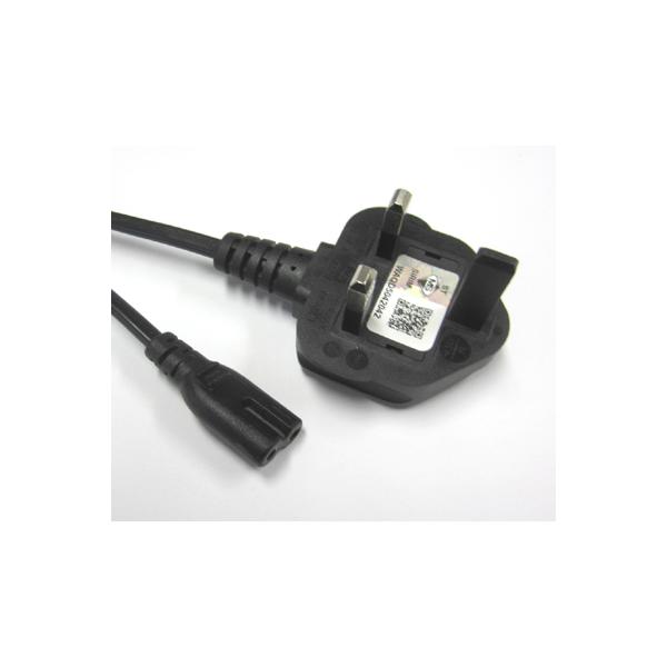 定格：250V/2.5Aプラグ：3P（BS 1363/A)ヒューズ：3Aコネクタ：IEC60320-C7ケーブル：H03VVH2-F 2ｘ0.75MMSQケーブル長：約2M認証：マレーシアMS/英国ASTA/シンガポールPSB/サウジアラビ...