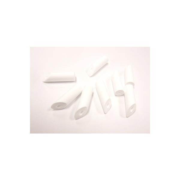 超微細連続気孔体（10〜15ミクロン）の働きによりソフトで対象物を傷つけません。自己発塵がなく微細なホコリなどを取り除きます。品番：H-71品名：ルビヘッド　耐溶剤タイプ形状：斜切寸法：5φｘ18(12)mm材質：オレフィン系樹脂(EVA)...