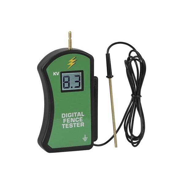 ・高電圧フェンスの電圧測定用のテスターです。・2500〜9900Vの電圧計測・電源：9Vdc乾電池・持ち運び用ポーチ付