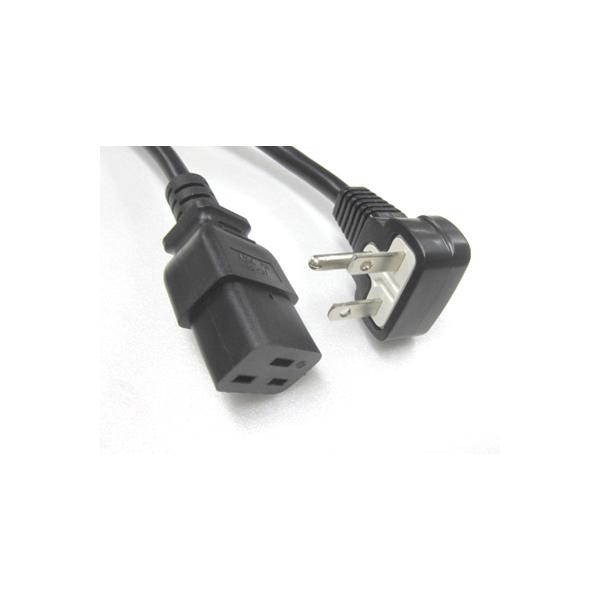 定格：250V15A用の電源コードセットプラグ：ライトアングルNEMA 6-15Pコネクター：IEC-60320-C19ケーブル：VCTF/3*2.00MMSQ結束長さ：約2.5M カラー：黒認証：日本PSE