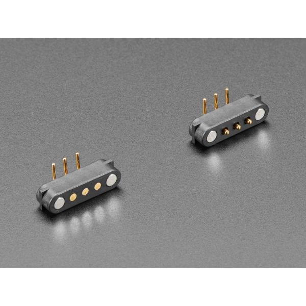 この小さな未来的なコネクタは、何度も接続する場合に便利です。コネクタの抜きさしに力が必要であったり、そのために破損することはありません。ちなみに逆向きに接続しようとすると磁石は反発してしまいます。電流定格：2.0A電圧定格：36Vdc ma...