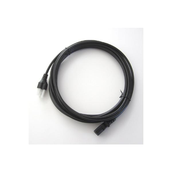 定格：10A/125Vプラグ：NEMA 5-15Pコネクタ：IEC60320-C13ケーブル：SVT 18AWGx3C 105℃　　　　6100MM　黒認証：UL,cUL