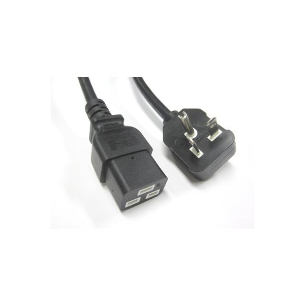 定格：250V15A用の電源コードセットプラグ：3ピン NEMA 6-20Pライトアングルコネクタ：IEC60320-C19ケーブル：VCTF/3*2.00MMSQ結束長さ：2.5M カラー：黒認証：台湾CNS(BSMI-RoHS)数量：1...