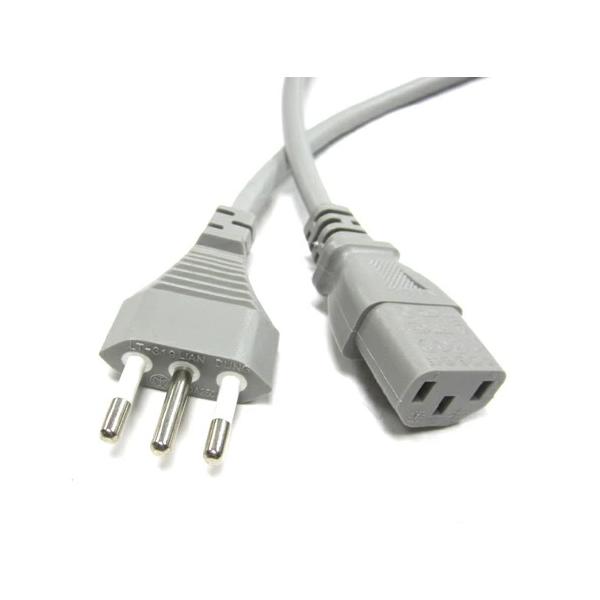 定格：10A/250Vプラグ：イタリア CEI 23-50コネクタ：IEC 60320 C13ケーブル：H05VV-F 3G1.0MMSQ長さ：約1.8ｍ認証：IMQ, CE結束：なしカラー：グレー