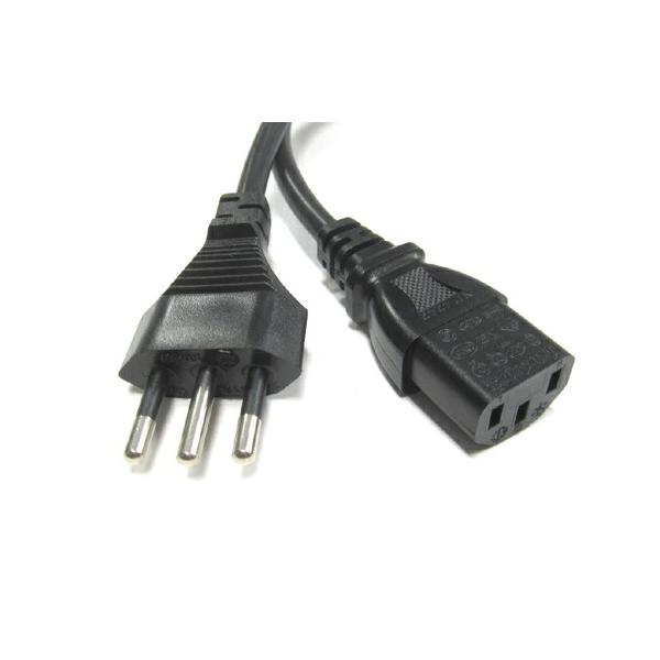 定格：10A/250Vプラグ：イタリア CEI 23-50コネクタ：IEC 60320 C13ケーブル：H05VV-F 3G1.0MMSQ長さ：約1.8ｍ認証：IMQ, CE結束：なしカラー：ブラック