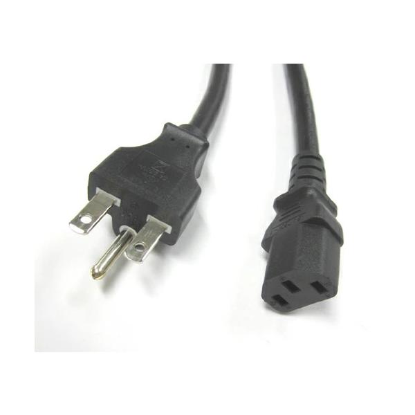 定格：15A/250Vプラグ：NEMA 6-15Pコネクタ：IEC-60320-C13ケーブル：14 AWG 3 SJT 105C　　　　約3M　黒認証：UL, cUL