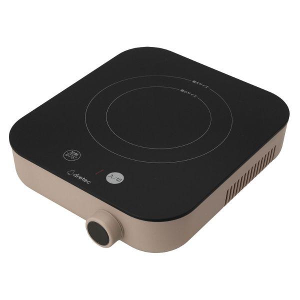 ●ダイヤル操作で簡単に使える、卓上型1口IH調理器。卓上でもスペースを取らないコンパクトタイプ。●6段階の火力調整と、1〜99分まで1分単位で設定できるタイマー機能を搭載。フラット形状で汚れをサッと拭き取れる。●7つの安全設計（鍋検知、小物...
