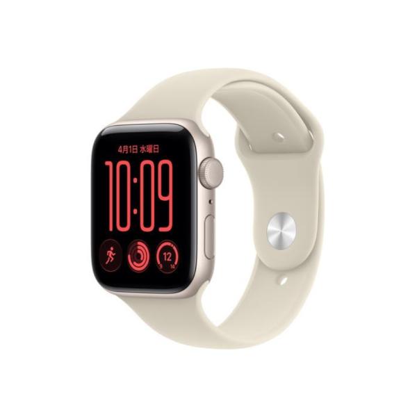 Apple Watch SE 3 MJL34J/Aは、44mmケースを採用したGPSモデル。健康管理やワークアウト、通知確認など毎日に役立つ機能を手元で利用できます。サンドスポーツバンド S/Mを組み合わせ、日常から運動まで幅広く活躍します...