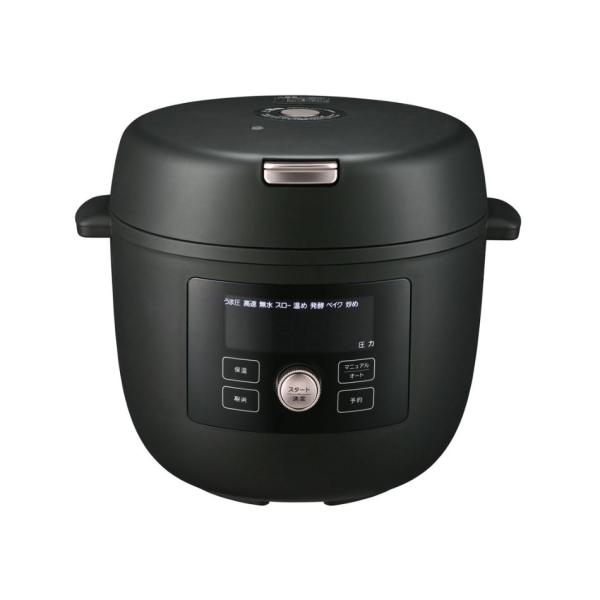 毎日の調理を手軽にする、タイガーの電気圧力鍋「COOKPOT」。圧力調理により、煮込み料理や下ごしらえを短時間で仕上げることができます。火を使わず安心して使えるため、忙しい日々の食事作りに最適。落ち着いたマットブラックカラーで、キッチン空間...