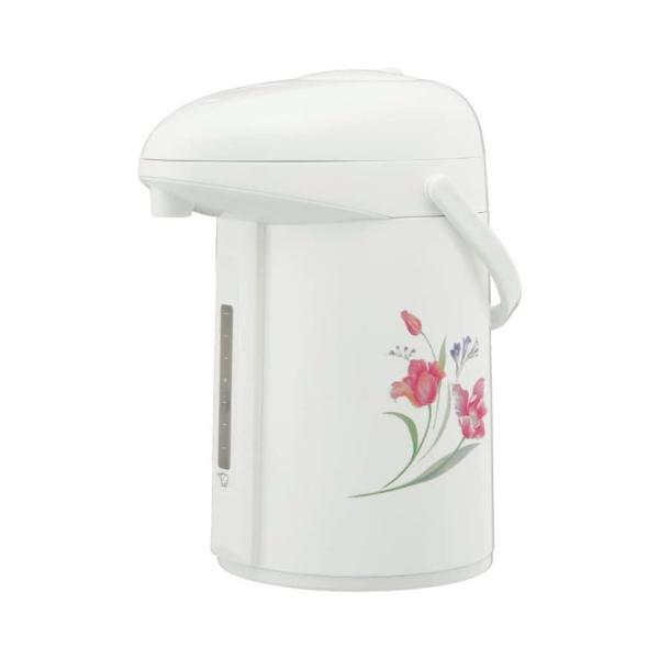 電気不要で手軽に使える象印ガラスエアーポット AB-RY22-FZ。真空断熱のガラスまほうびん構造で、温かさも冷たさも長時間キープ。軽く押すだけで注げる「押すだけポット」で家族みんなが使いやすい。2.2Lの大容量は来客時やキッチン常備にも最...