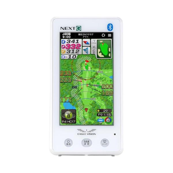 EAGLE VISION NEXT G EV-438は高精度GPSでラウンドをスマートに支えるゴルフナビ。4.2インチ液晶と静電容量式タッチで見やすく操作しやすい。GLONASS・GPS・QZSS・ガリレオ対応で安定測位を実現。持ち運びしや...