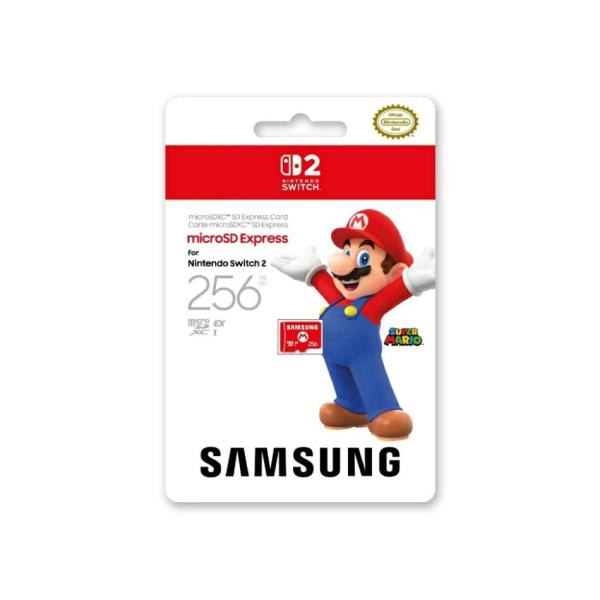 Nintendo Switch 2に対応した最新のmicroSD Expressカードです。Samsung独自の高速転送技術により、ゲームデータの読み込みやセーブがスピーディーに行えます。256GBの大容量で、多数のタイトルや追加コンテンツ...