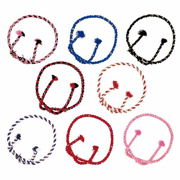 中太結上ねじり鉢巻このはちまきは糸で固定されています。品質　：　綿100%（金属糸使用）紐の直径　：　1cm輪の内径　：　約55cm※本品は取り寄せ商品の為、ご購入できる状態であってもメーカーでは欠品中である事が稀に御座いますのでご了承願い...