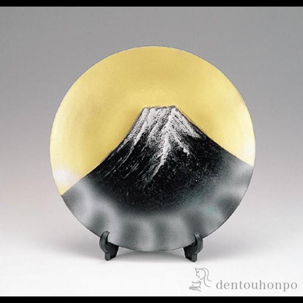 ■ 飾皿 鉄製 富士 【 高岡銅器 】＜仕様＞・ショップ品番：tkt1315・材質：本体:鉄・商品サイズ：径:30cm・箱：紙箱◇関連ワード：置物 ビジネスギフト/BNG 置物 飾皿 スタンド 絵皿 贈り物 高岡銅器 用途: 結婚祝い 結婚...