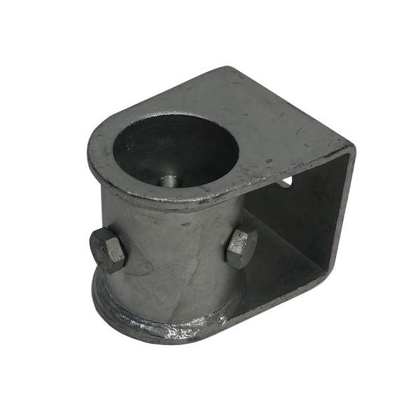 側面金物 中間用適合マスト径:Φ48.6mm以下表面処理:溶融亜鉛メッキ(2枚目写真左側です)