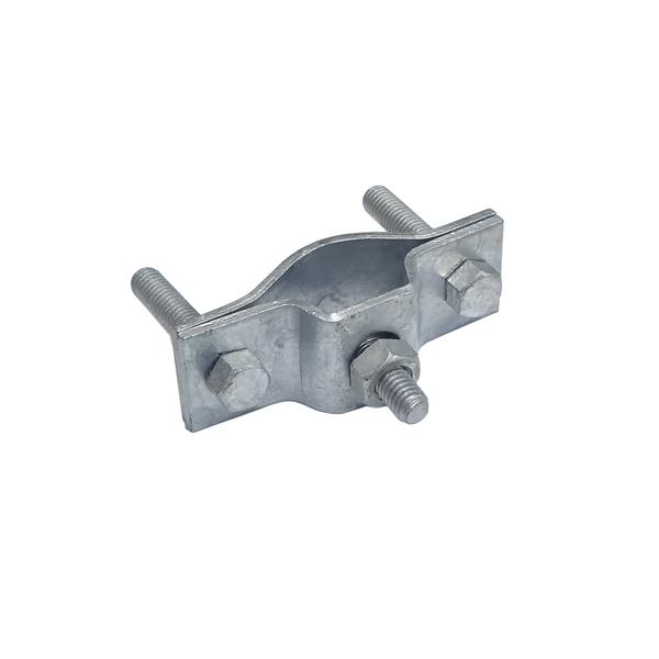 ポールバンド 2号 PB2・適用管径:φ30〜50・ボルトナット:3/8×50mm・材料サイズ:t3×32ポールを支線引留する場合に使用します