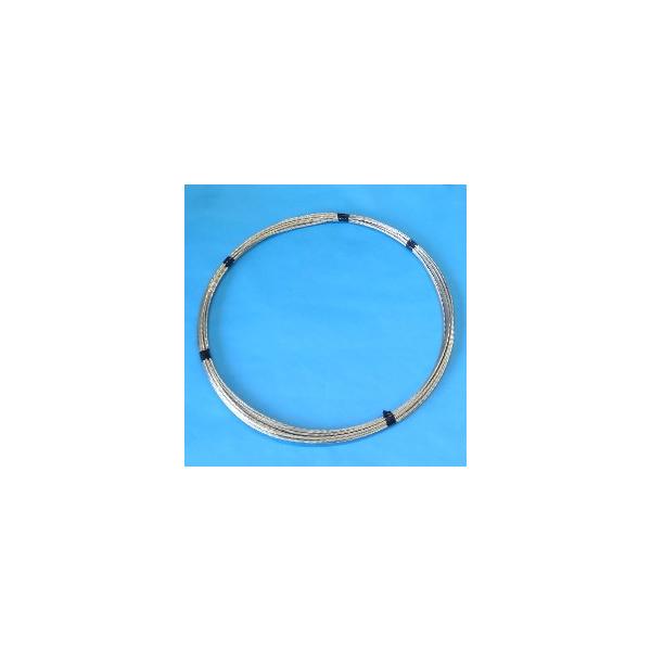 メッセンジャーワイヤー ステンレス製 8SQ 100m・材質:SUS304・太さ:1.2mm×7本撚り・撚り線径:約3.6mmステンレス製のメッセンジャーワイヤーです。