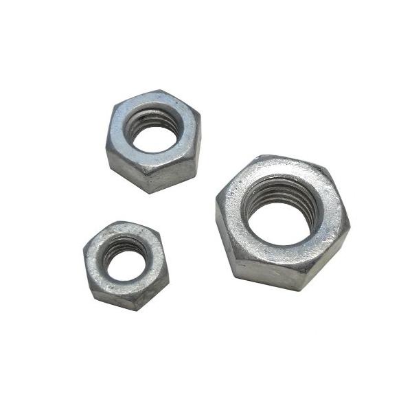 六角ナット M12表面処理:溶融亜鉛めっき (ドブメッキ)