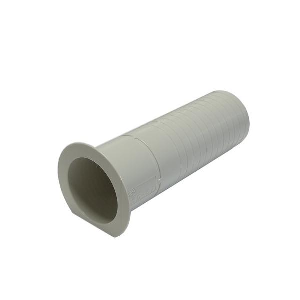 クーラースリーブ エアコン配管用壁貫通スリーブ RSD-75管径:74.5mm 直径:98mm 長さ:200mm嵌合クーラーキャップ:RCP-75壁厚200mmまで使用できます。10mm毎にカットできるようカットラインがついています。ツバ付...