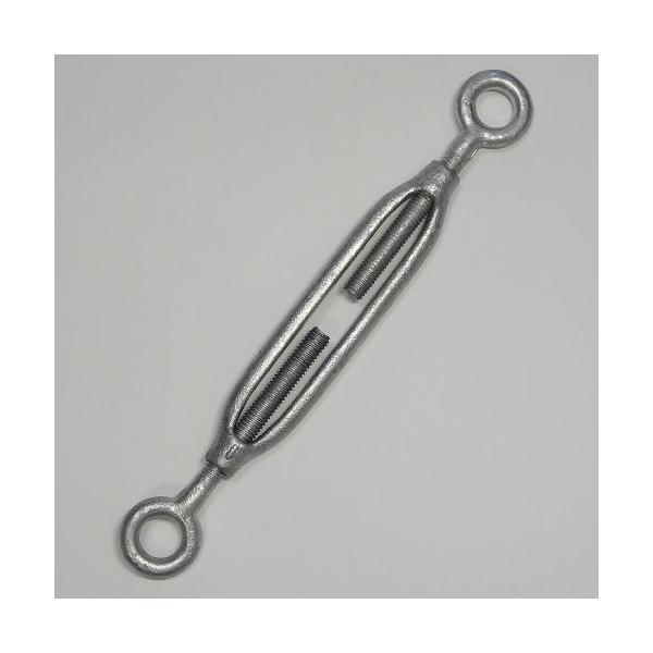 ターンバックル (リング×リング) 溶融亜鉛メッキ 4分 TBZ-EE-12表面処理:溶融亜鉛メッキ(ドブメッキ)サイズ:4分(W1/2)形状:リング×リング内径:約20mm※写真は3分サイズのものです