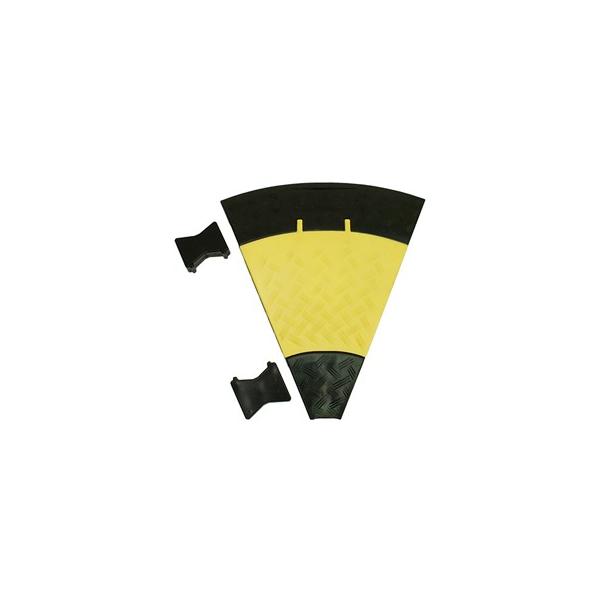 【送料無料※対象外地域あり】【お取り寄せ】●直線・曲線 組合せ自由のマルチ連結タイプ（曲線部）●ジョイント部の形を合わせてはめ込むだけの簡単連結●ケーブル収納部が開くフタ付タイプ。ケーブル・パイプ類を簡単に追加・移動できる●なだらかな傾斜で...