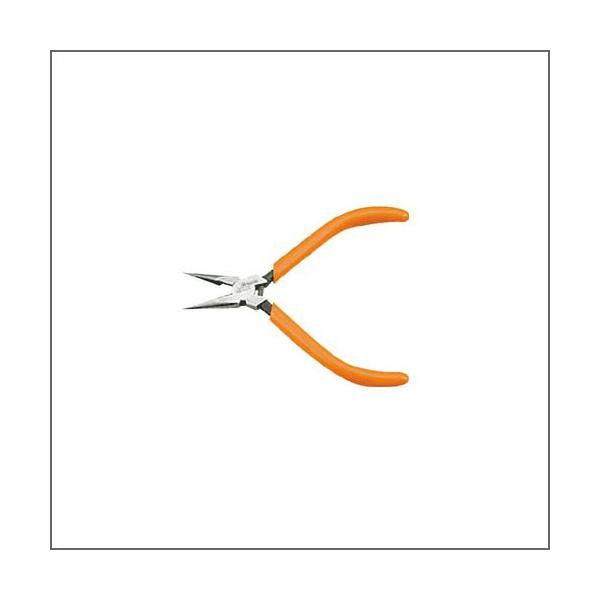 【2845083】先端部を細く短く加工し、グリップは手のひらサイズでコンパクトなため、精密なくわえ・折り曲げ作業に最適です。刃部硬度HRC57〜61です。★仕様★●切断能力(mm)鉄線:φ1●切断能力(mm)銅線:φ1.5●全長(mm):1...