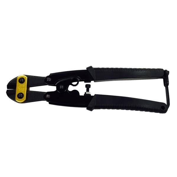 ●用途 ・鉄線(番線)、ピアノ線の切断作業に最適。 ●特長 ・軽く切れる！新設計で切れ味35％UP　※弊社従来品と比較 ・刃先が大きく開くので使いやすい。 ・超軽量アルミボディ。 ・バネが軽くなって手の負担を軽減。 ・男の装い　黒×金の特別...