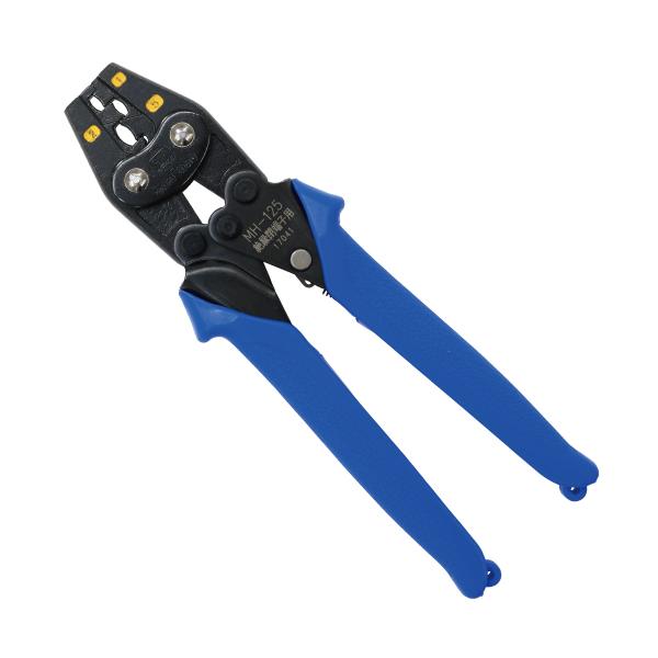 【お取り寄せ】○圧着工具 ハンドプレス 絶縁被覆付き閉端接続子用  ○品番 MH-125○適用端子　絶縁被覆付き閉端接続子用  ○全長１８２mm○質量２５０ｇ○端子・スリーブ呼び　ＣＥ−１　ＣＥ−２　ＣＥ−５※当店に在庫のない場合はお取り寄...