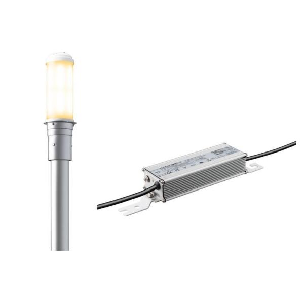 ※灯具 Ｅ５００７７/Ｌ−０　電源ユニット ＷＬＥ７５Ｖ８００Ｍ１/２４-１　アダプタ ＨＥＡ３３ のセット品になります。＜灯具 Ｅ５００７７/Ｌ−０・アダプターＨＥＡ３３　仕様＞・本体：アルミ・グローブ：アクリル・仕上色：メタリックシルバ...