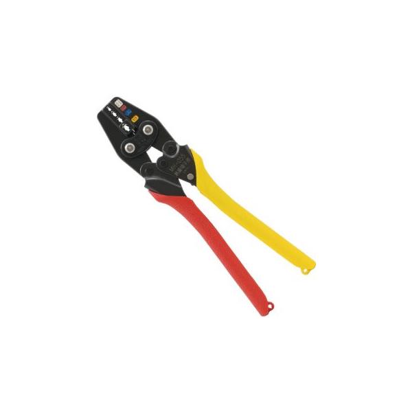 ＜仕様＞■適用端子：絶縁被覆付圧着端子・スリーブ用■全長：250mm■質量：435g■端子・スリーブ呼び：0.3/0.5/1.25/2/5.5■JANコード：4570180600490☆領収書が必要な場合は、ご指示いただければ対応いたします...