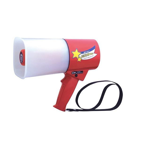 ＜仕様＞出力:定格4.5W(最大6W）保護等級:IP66　(JIS C 0920に準拠)  寸法:口径112.5×112.5ｍｍ・全長230ｍｍ  質量:約580ｇ　(乾電池別）材質:ホーン部ABS樹脂・ボディ・ハンドル部ASA樹脂  スト...