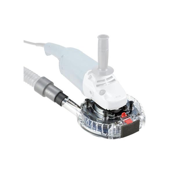 建設現場にて発生するコンクリート粉塵は、作業者の健康や 周囲環境に与える悪影響が深刻な問題になっています。 本製品は、国内で初めて最大180mmまでの研削用ディスクに対応した集塵カバーです。 平面研削切作業における粉塵を約97％ ※ 集塵可...