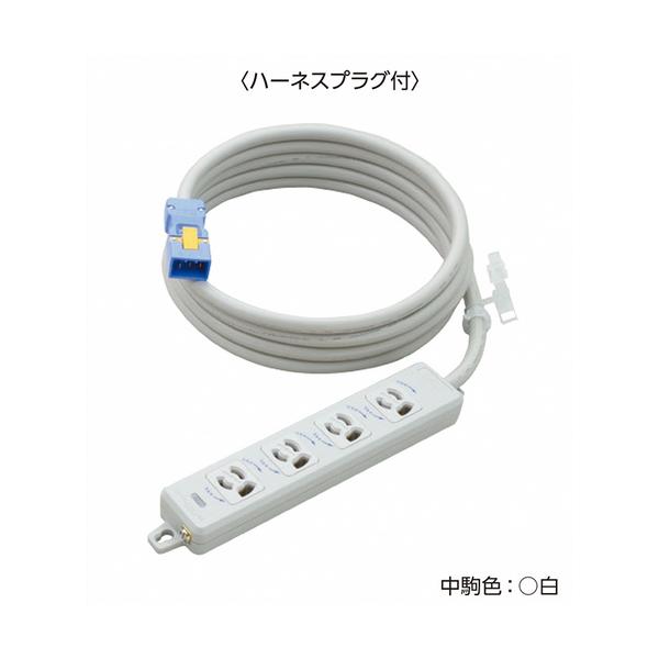 コンセント数：４個コード長さ（m）：3m色：白定格電圧：１２５Ｖ 最大容量：１５Ａ（最大１５００Ｗ）パイロットランプ・マグネット付
