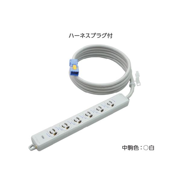 コンセント数：6個コード長さ（m）：3m色：白定格電圧：１２５Ｖ 最大容量：１５Ａ（最大１５００Ｗ）パイロットランプ・マグネット付