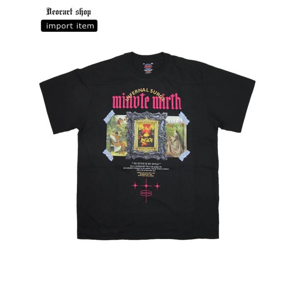 【発売日：2026年05月26日】オーバーサイズTシャツ[ ゴシックアート コラージュ - Gothic Art Collage -]絵画や神話・ゴシック風なデザインをモチーフにしたビッグシルエットTシャツ。 黒地に映える発色の良いプリント...