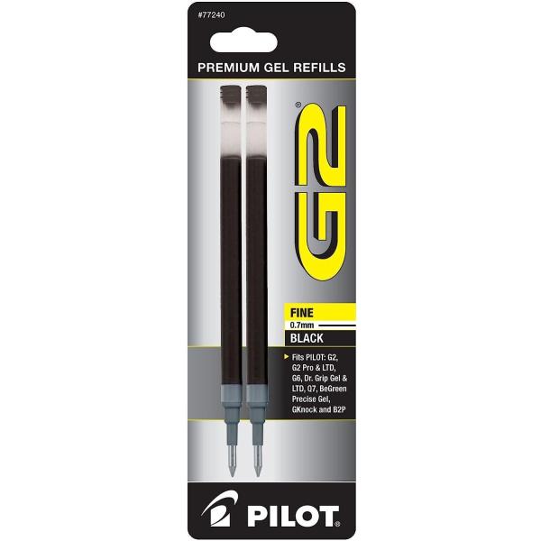 商品名Refill for G2 Gel, Dr. Grip Gel/Ltd, ExecuGel G6, Q7, Fine Tip, Black, 2/Pack (並行輸入品)PILOT G2 Gel Ink Refills For Rol...