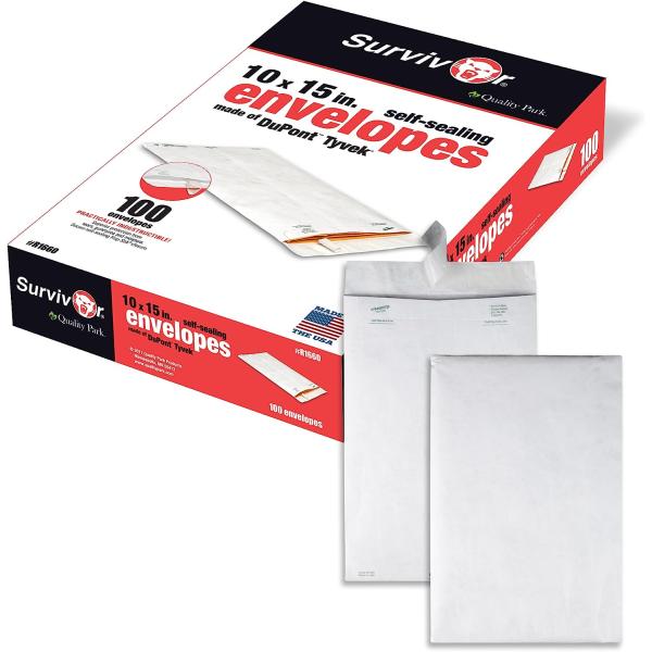 商品名Quality Park R1660 Tyvek Mailer Side Seam 10 x 15 White 50/boxQuality Park QUAR1660 Survivor 10 x 15 Tyvek Catalog Ma...