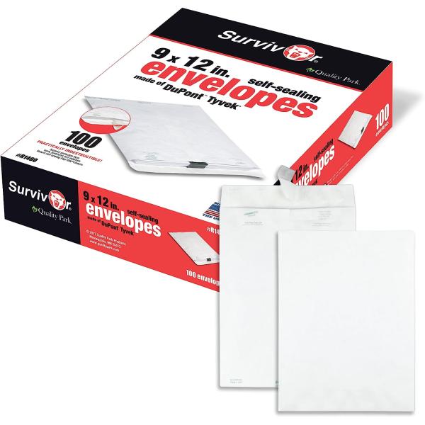 商品名SURVIVOR R1460 Tyvek Mailer- Side Seam- 9 x 12- White- 100/BoxQuality Park Survivor R1460 Tyvek Mailer, 9 x 12, White...