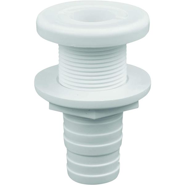 商品名attwood 3874-3ポリプロピレン耐久性スルーハルコネクタフィッティング、ホワイト仕上げAttwood 3874-3 Polypropylene Durable Thru-Hull Connector Fitting, Whi...